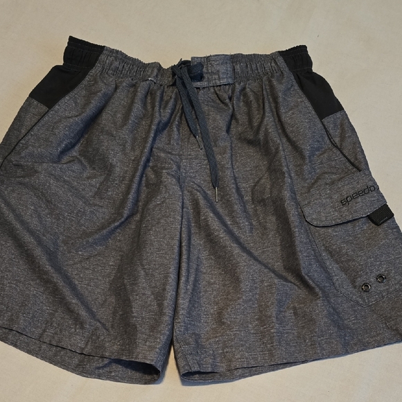 Speedo | Swim | Speedo Mens Gray And Black Bathing Suit | Poshmark